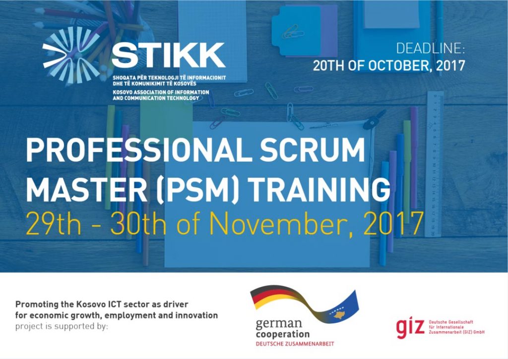 Training and certification opportunity: Professional Scrum Master – STIKK